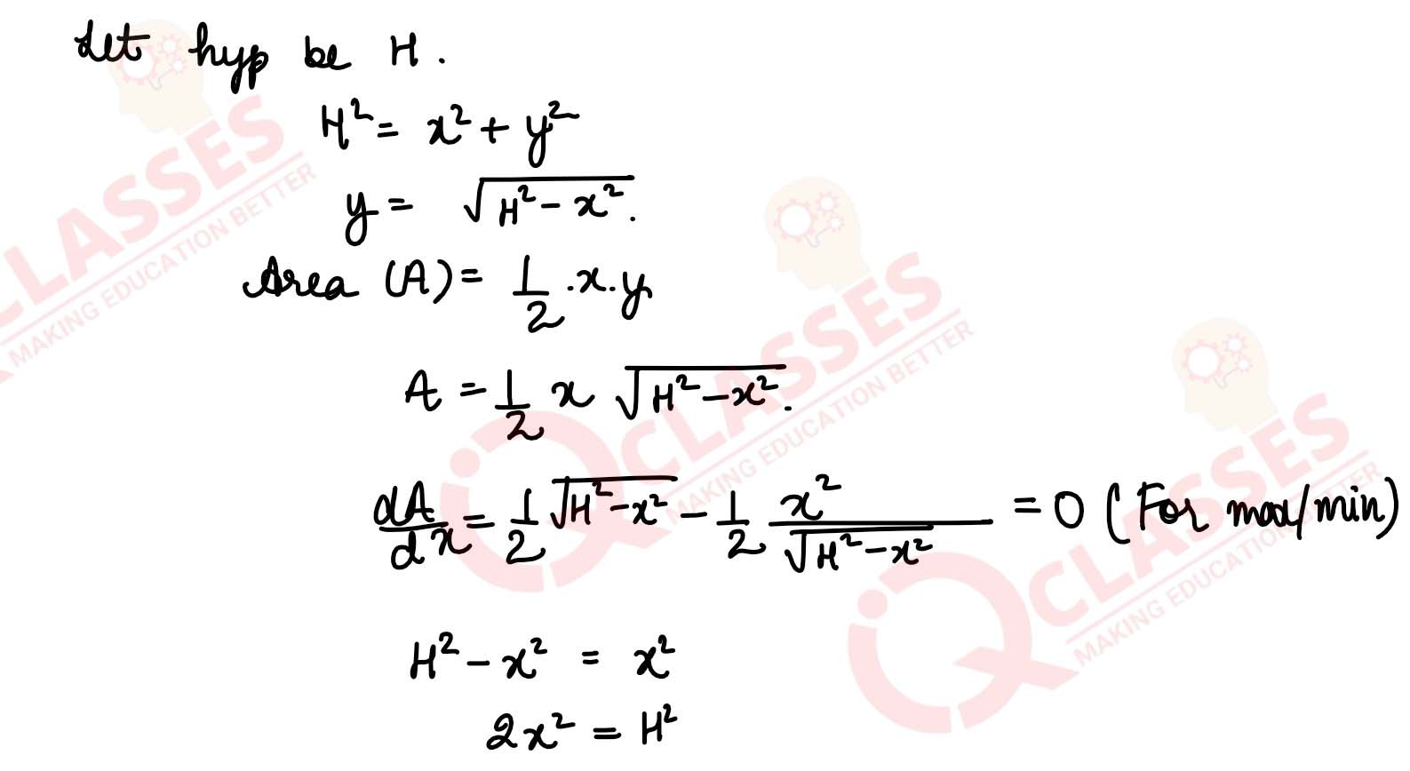 Class12 ISC Maths Chapter Applications Of Derivatives Board Questions