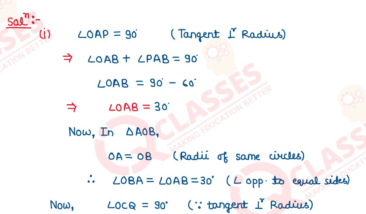 Class10 Icse Maths Board Questions Chapter Circle 7948
