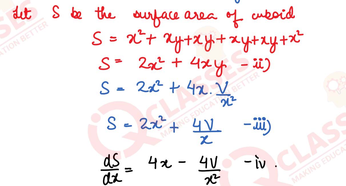 Class12 CBSE Maths Board Questions Chapter Applications Of Derivatives